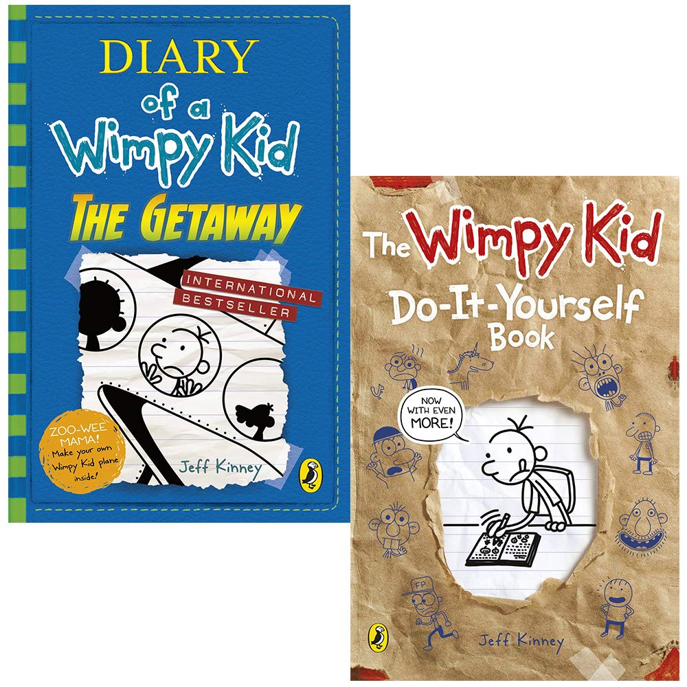 Diary of a Wimpy Kid The Getaway & Do-It-Yourself Book By Jeff Kinney 2 ...