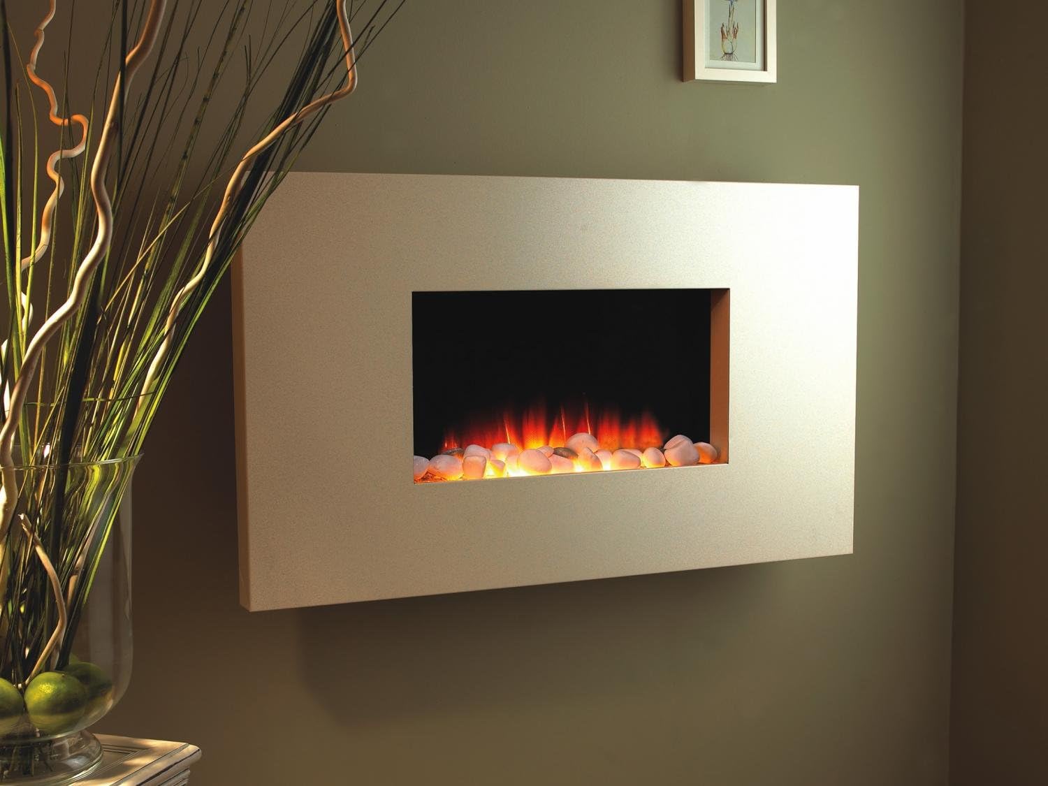 Flamerite 891 800 W Corello Stone Pebble Electric Fire : Amazon.co.uk ...