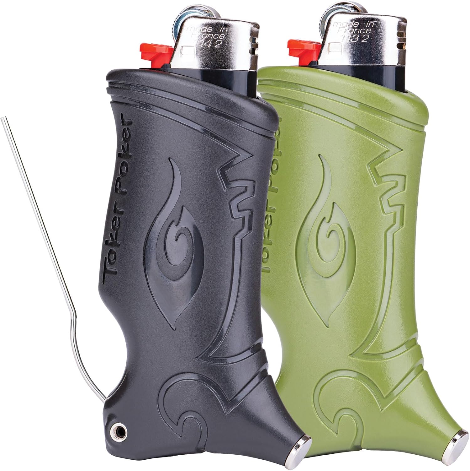 Amazon.com: 2pk Bundle - Toker Poker - Bic Lighter Case Multi Tool, All ...