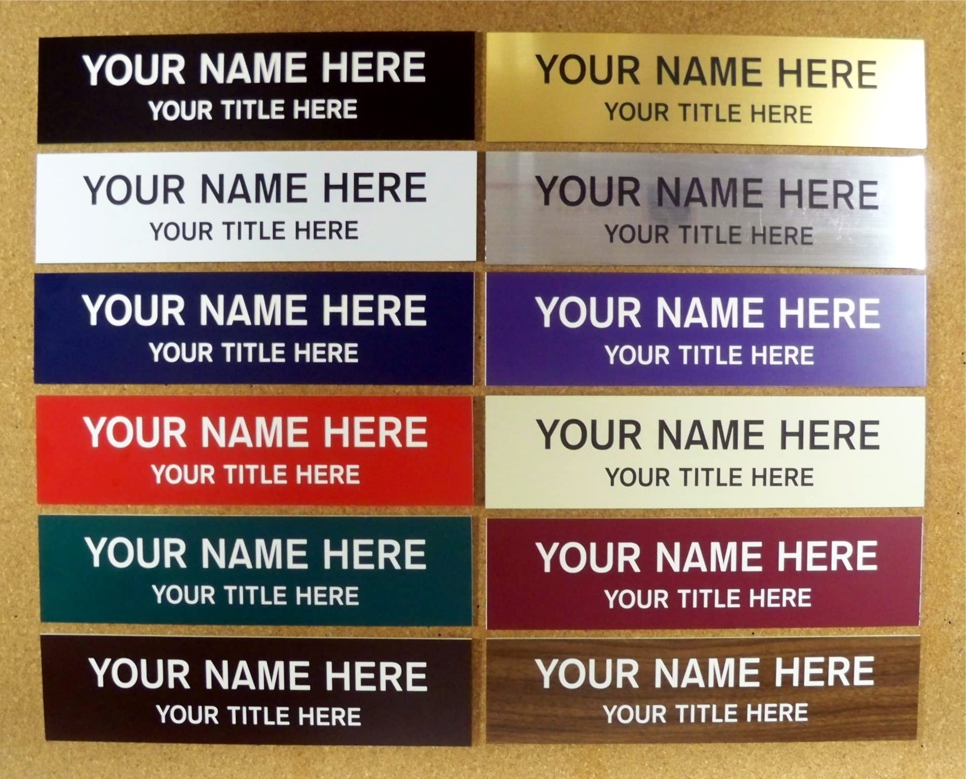 Amazon.com: Custom Engraved 2x6 inch Name Plate Plastic Sign Plaque ...