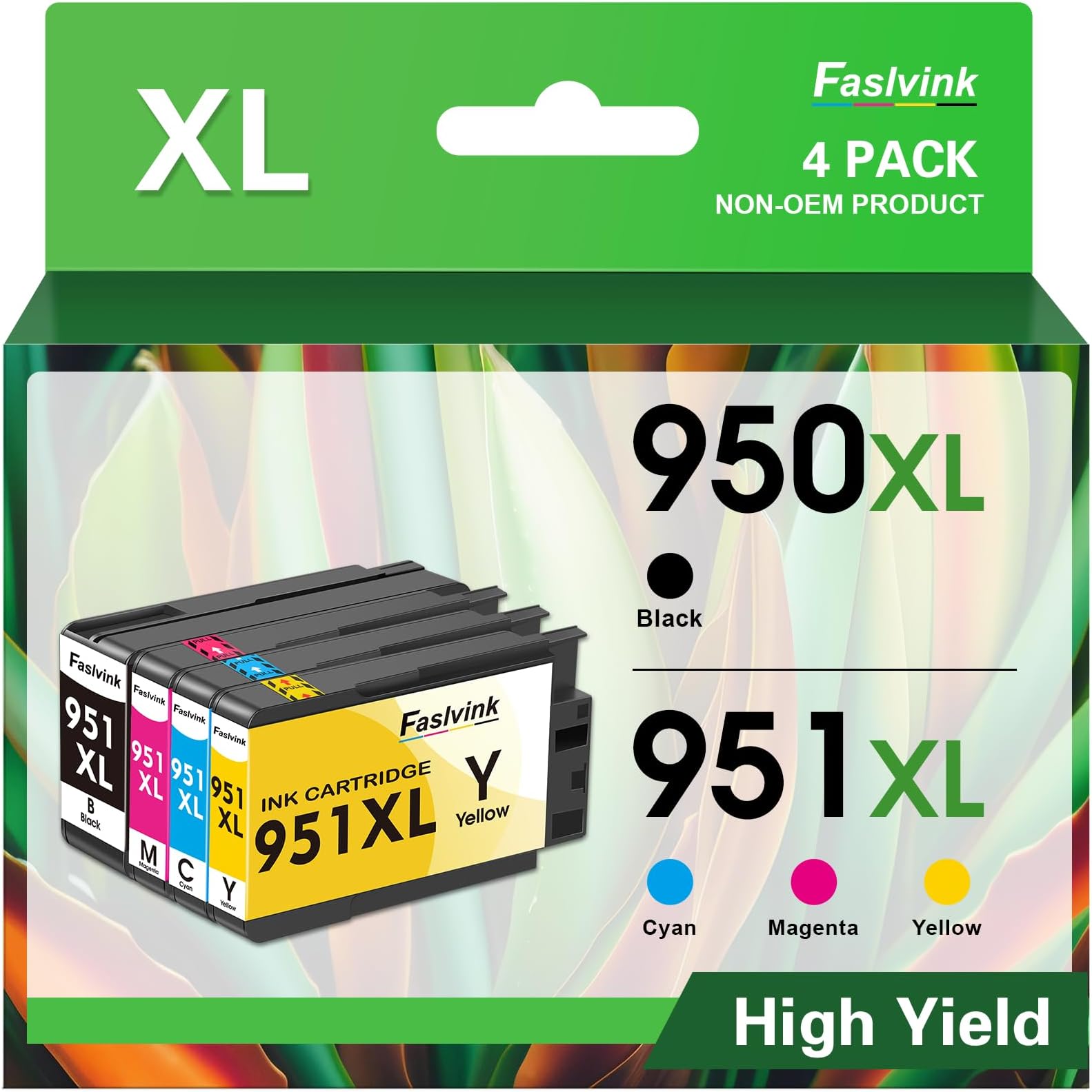 Amazon.com: Faslvink 950XL 951XL Ink Cartridges Combo Pack Replacement ...