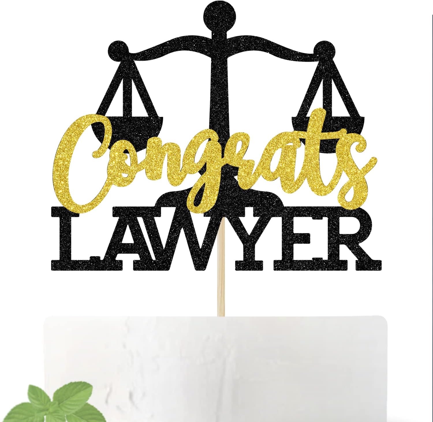 Amazon.com: Congrats Lawyer Cake Topper, Law School Survivor/Born to ...