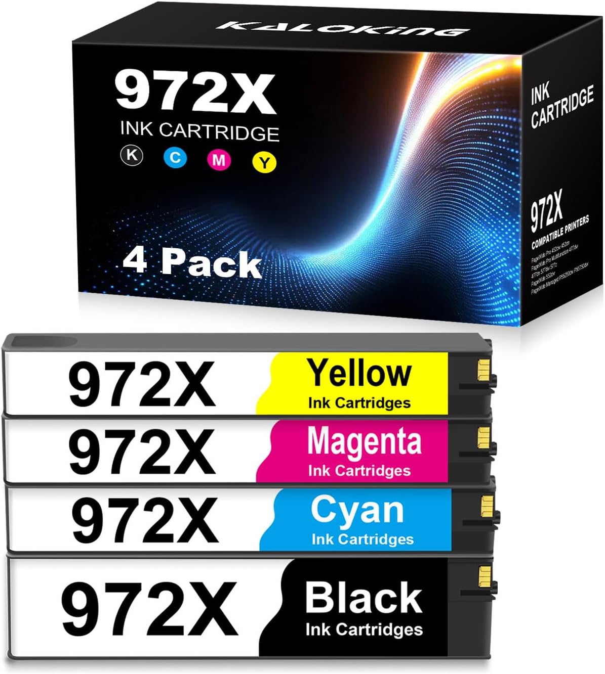 Amazon.com: KALOKING 972X Remanufactured Ink Cartridge Combo Pack ...