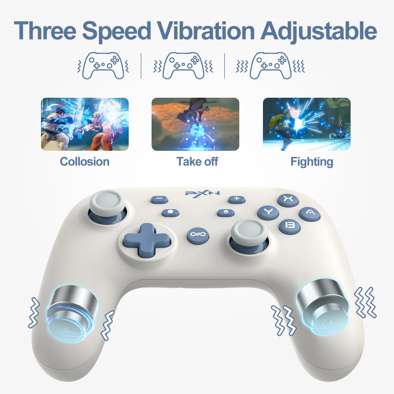 Snapklik.com : PXN P50H Wireless Switch Pro Controller, Dual Shock ...