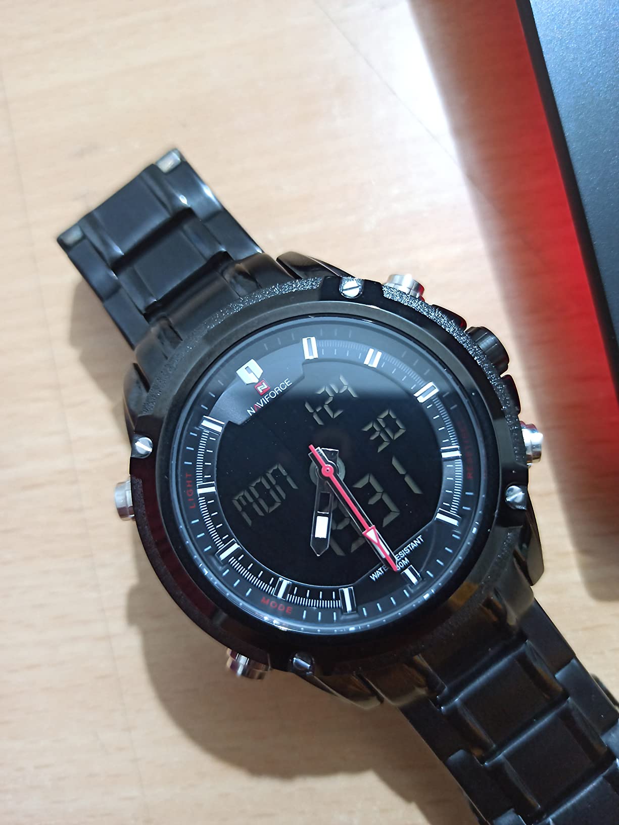 NAVIFORCE 9050-BBW Men Watches Top Luxury Brand Date Week Sport Mens ...