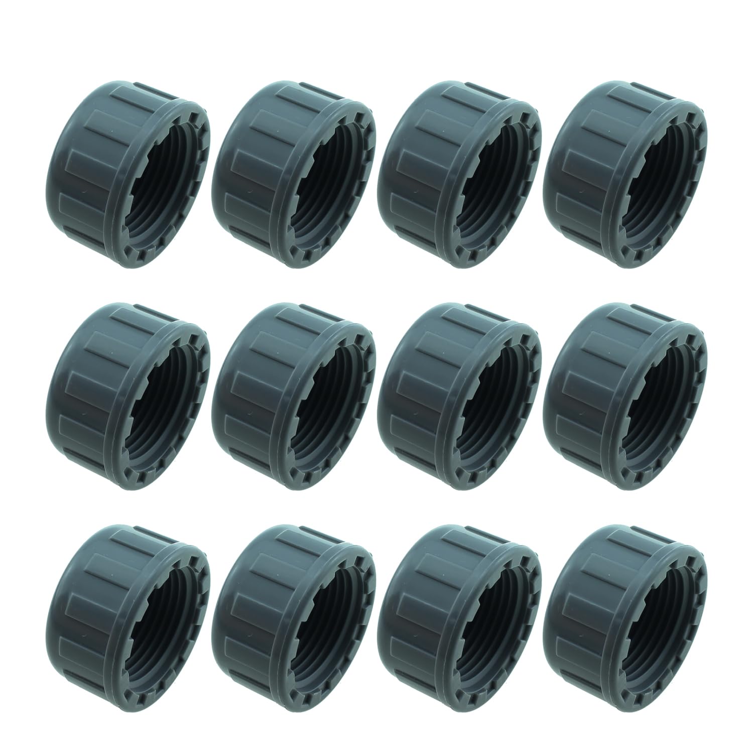 Snapklik.com : SQXBK 12-Piece 3/4 Inch PVC Inner Teeth Pipe Plugs