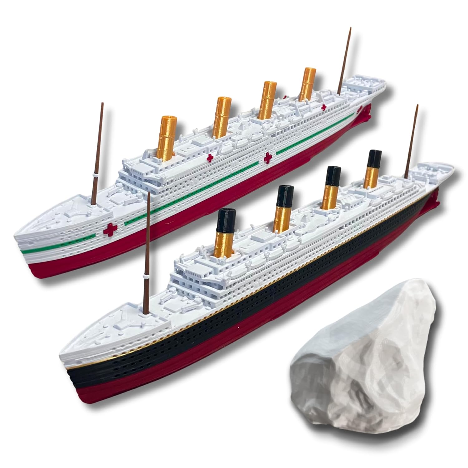 Amazon.com: 2-Pack RMS Titanic Model Ship & Britannic 1 Ft Long ...