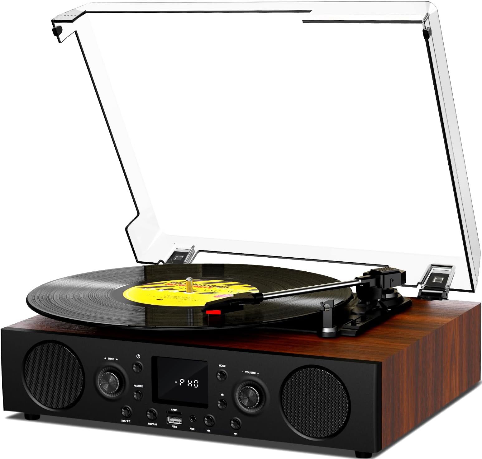 Amazon.com: JENSEN JTA-460 Digital 3-Speed Stereo Turntable with MP3 ...