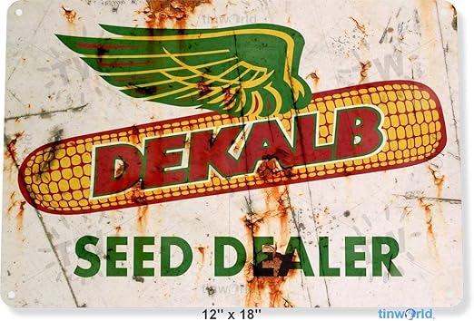 Amazon.com: TIN Sign Dekalb Seed Dekalb Metal Sign Garden Kitchen Farm ...
