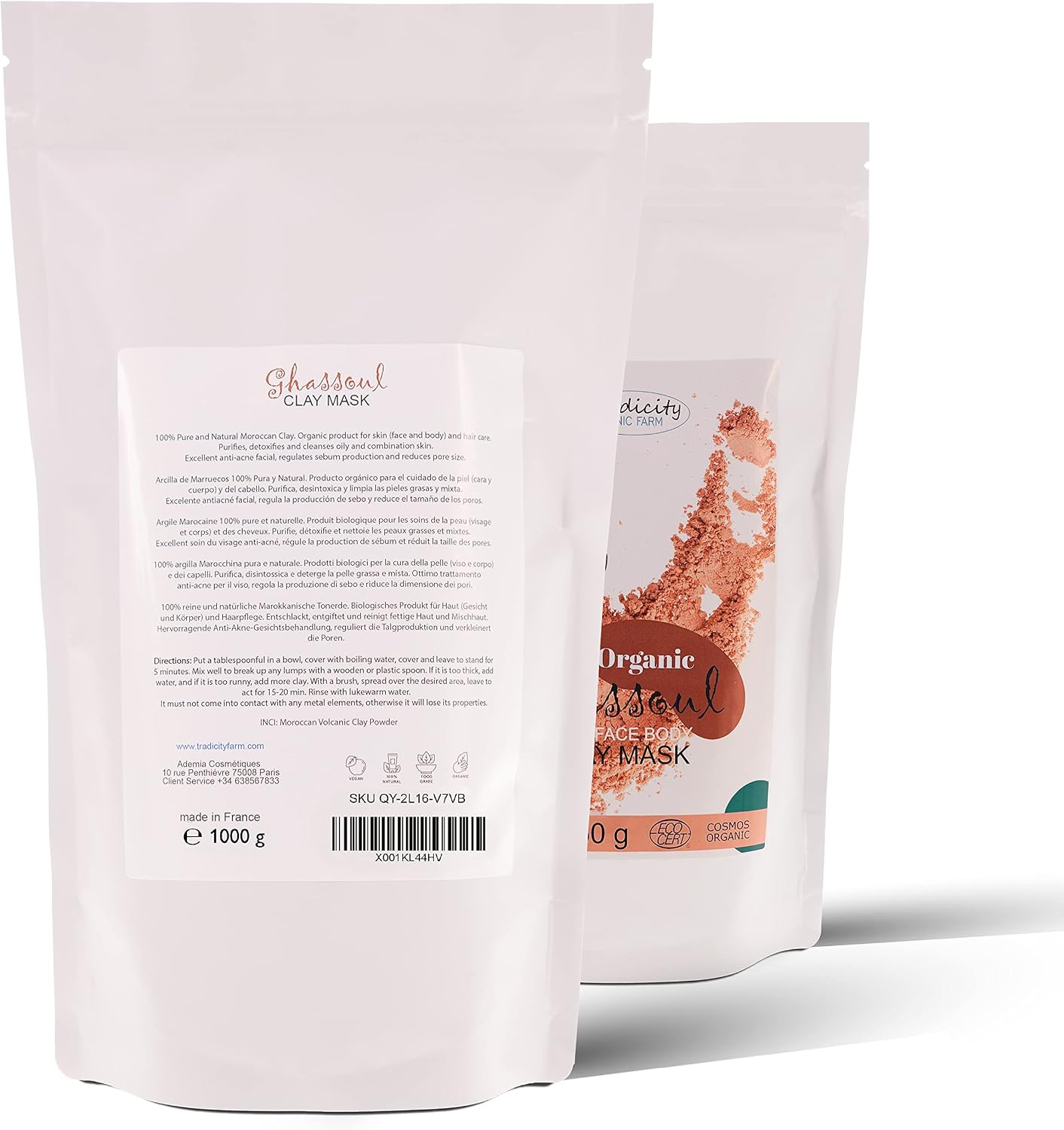 Organic Ghassoul (Rhassoul Clay) 100% Natural & Pure Volcanic Clay from ...