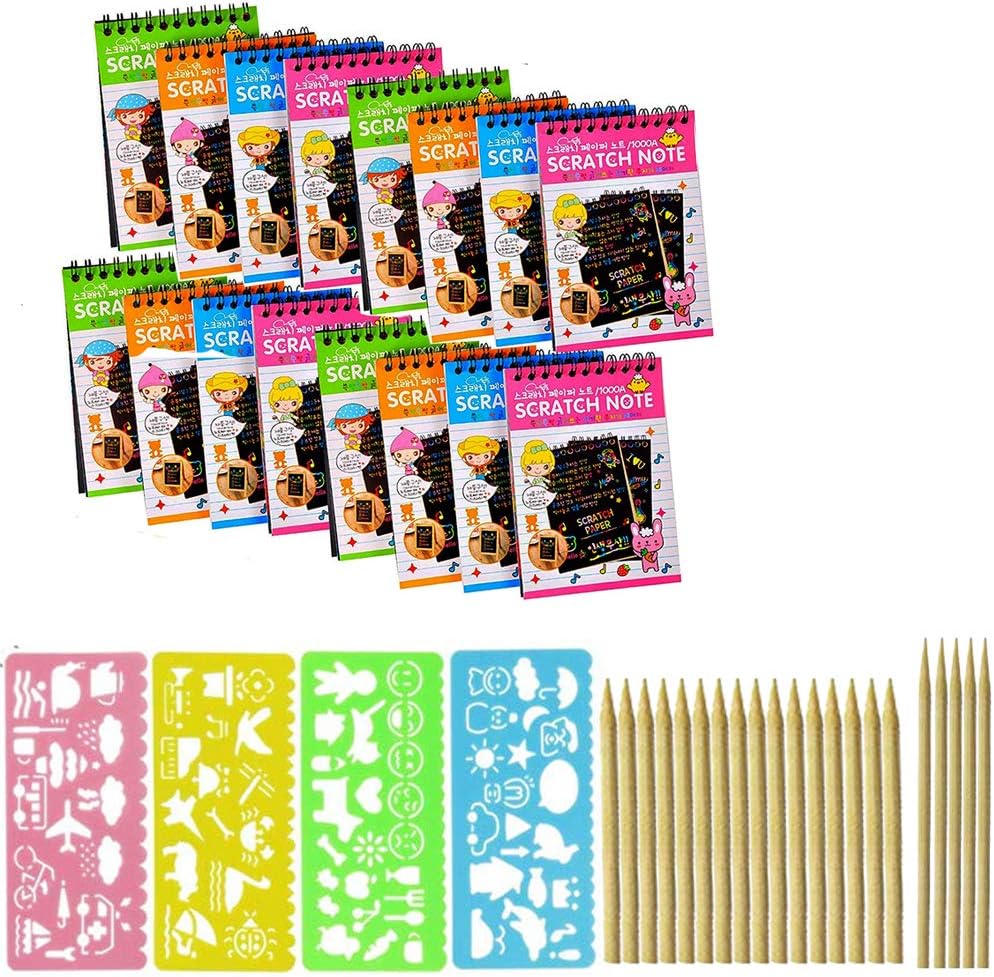 Amazon Anyumocz 16 Pack Scratch Note Pads Scratch Art Notebooks amazon-anyumocz-16-pack-scratch-note-pads-scratch-art-notebooks