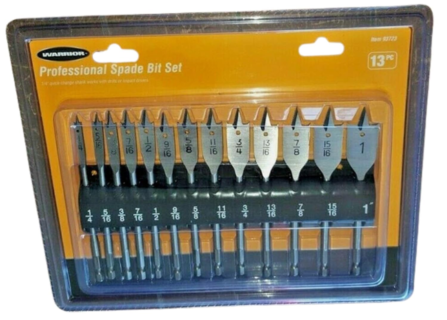 13 Piece Professional Titanium Spade Bit Set: Amazon.com: Tools & Home ...