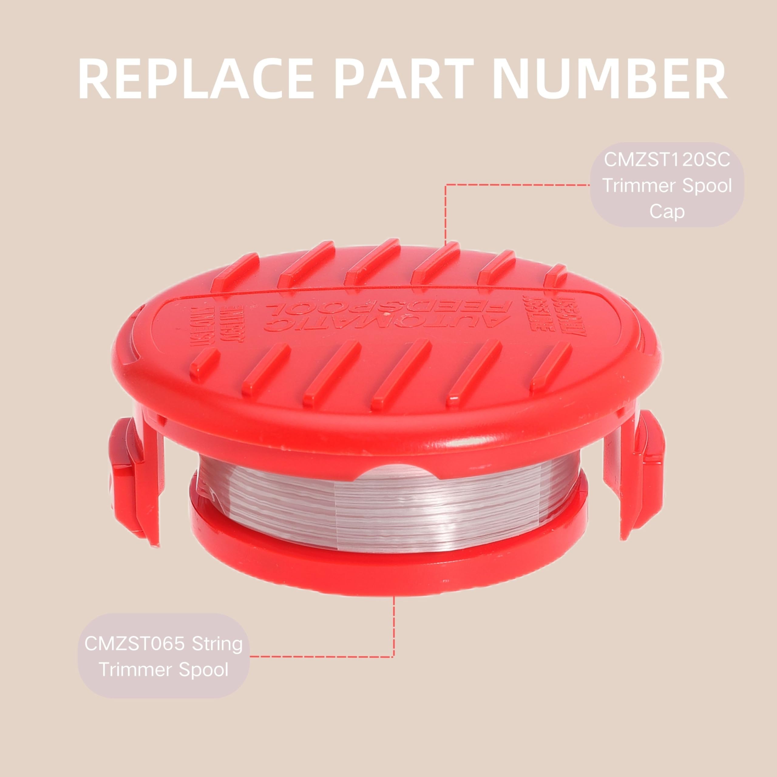 Snapklik.com : CMZST065 String Trimmer Replacement Spool Line For ...