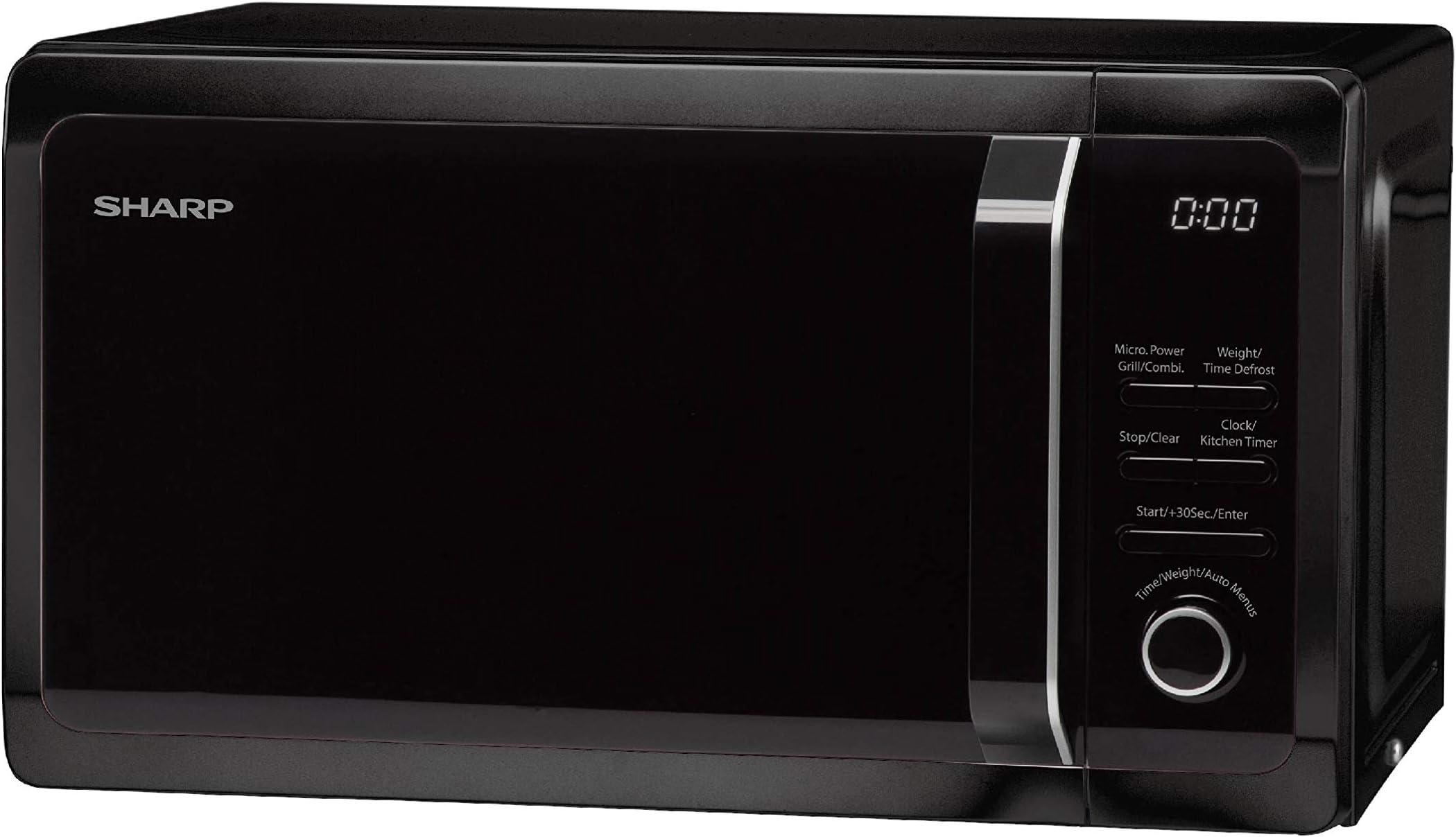 SHARP, R956SLM, 1000 W, 42 litres, Combination Microwave, Black Glass ...