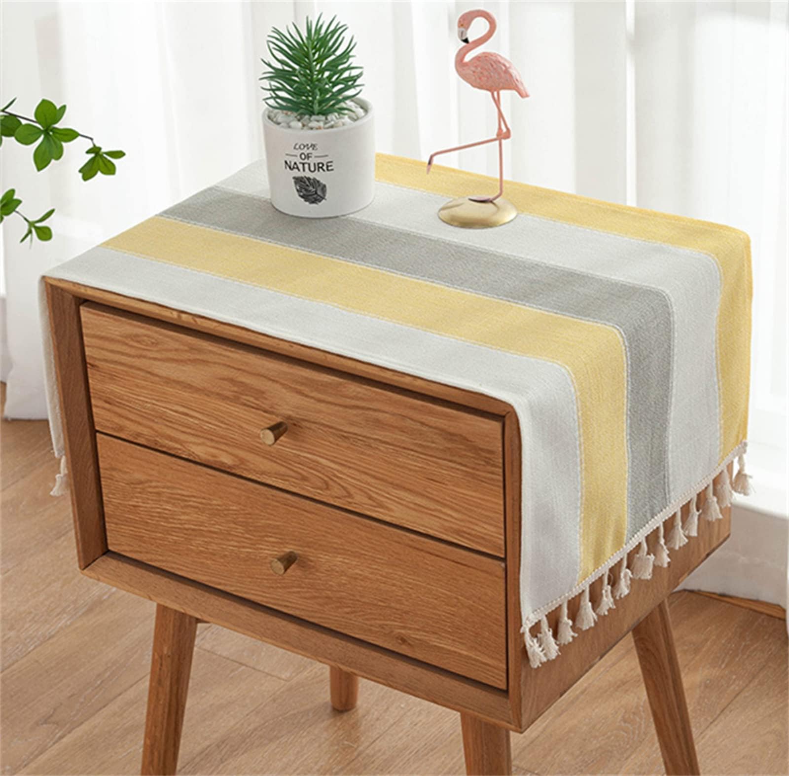 Amazon.com: qiden Nightstand Cover End Table Cover Rectangle Bedside ...