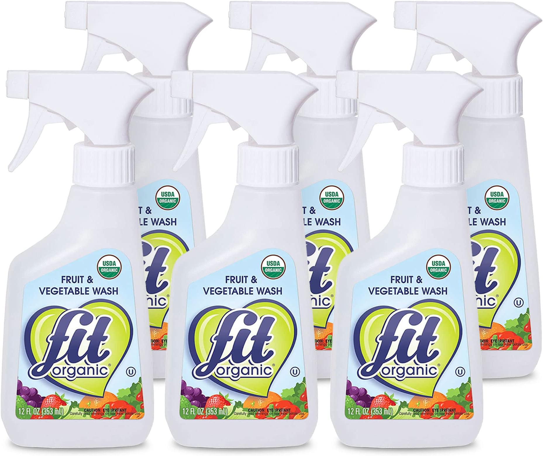 Amazon.com: Fit Organic Produce Wash, 12 Oz Spray, Fruit and Vegetable ...