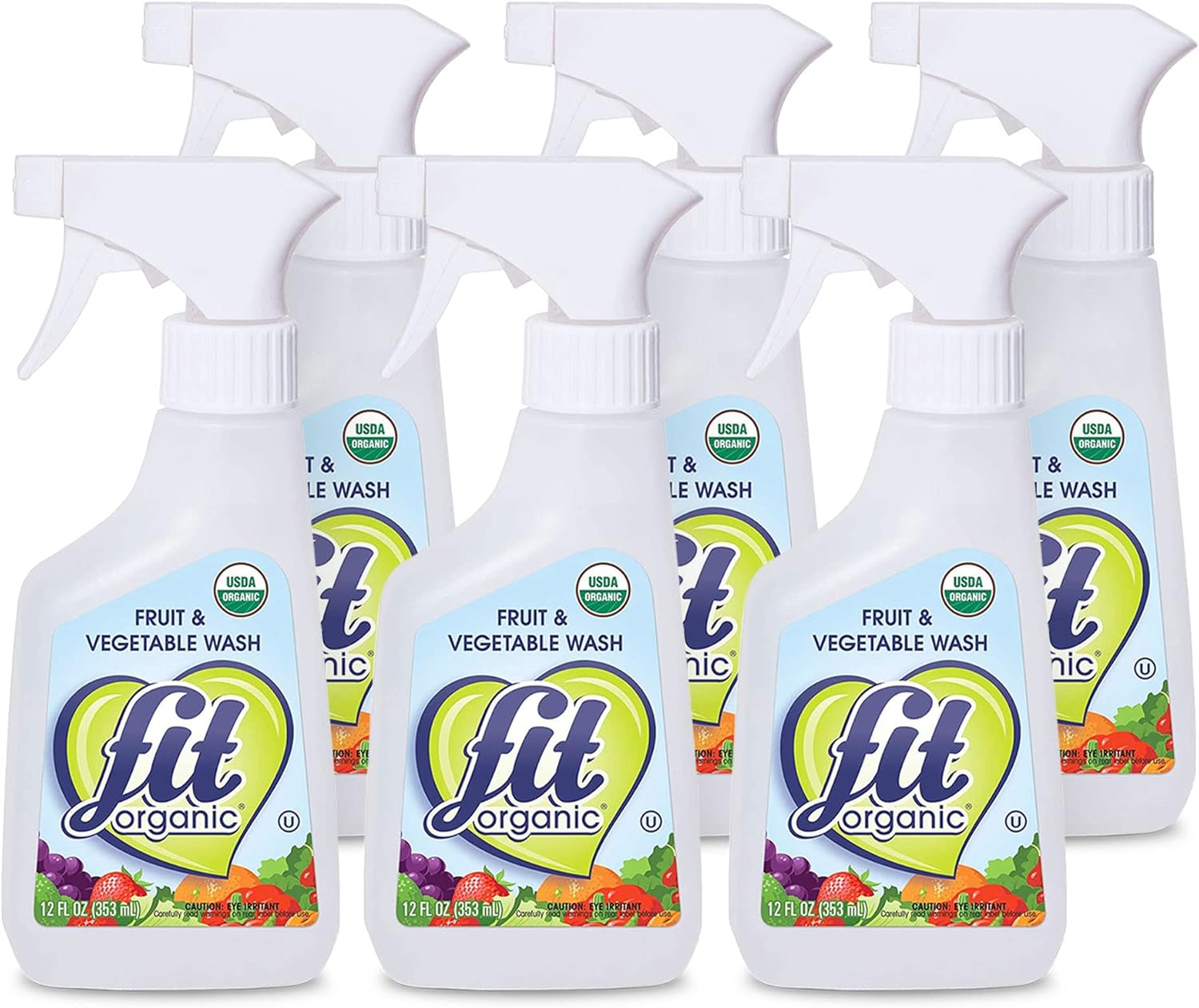 Amazon.com: Fit Organic Fruit and Vegetable Produce Wash Spray, Cruelty ...