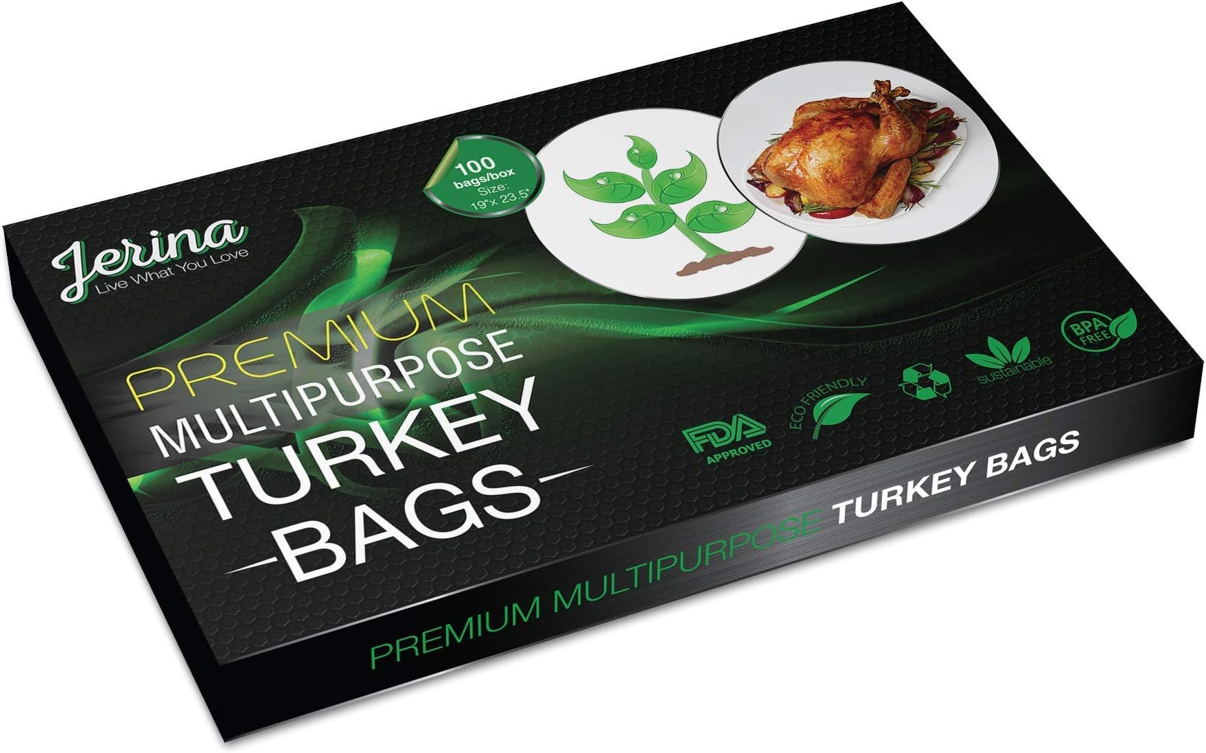 Amazon.com: Uncle Green Multipurpose Turkey Bags - 18" X 23" -100 bags ...
