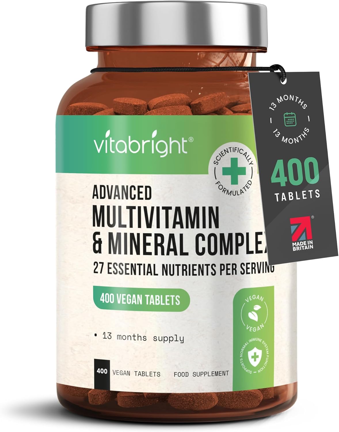 Adult Multivitamin with Iron and Minerals, 400 High Strength ...