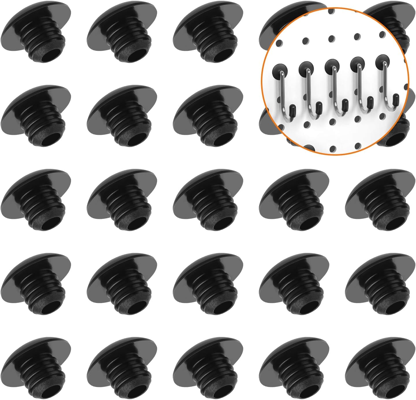 Amazon.com: KOMPMP 150pcs Pegboard Hook Locks Shelf Pegs Hook Locks ...