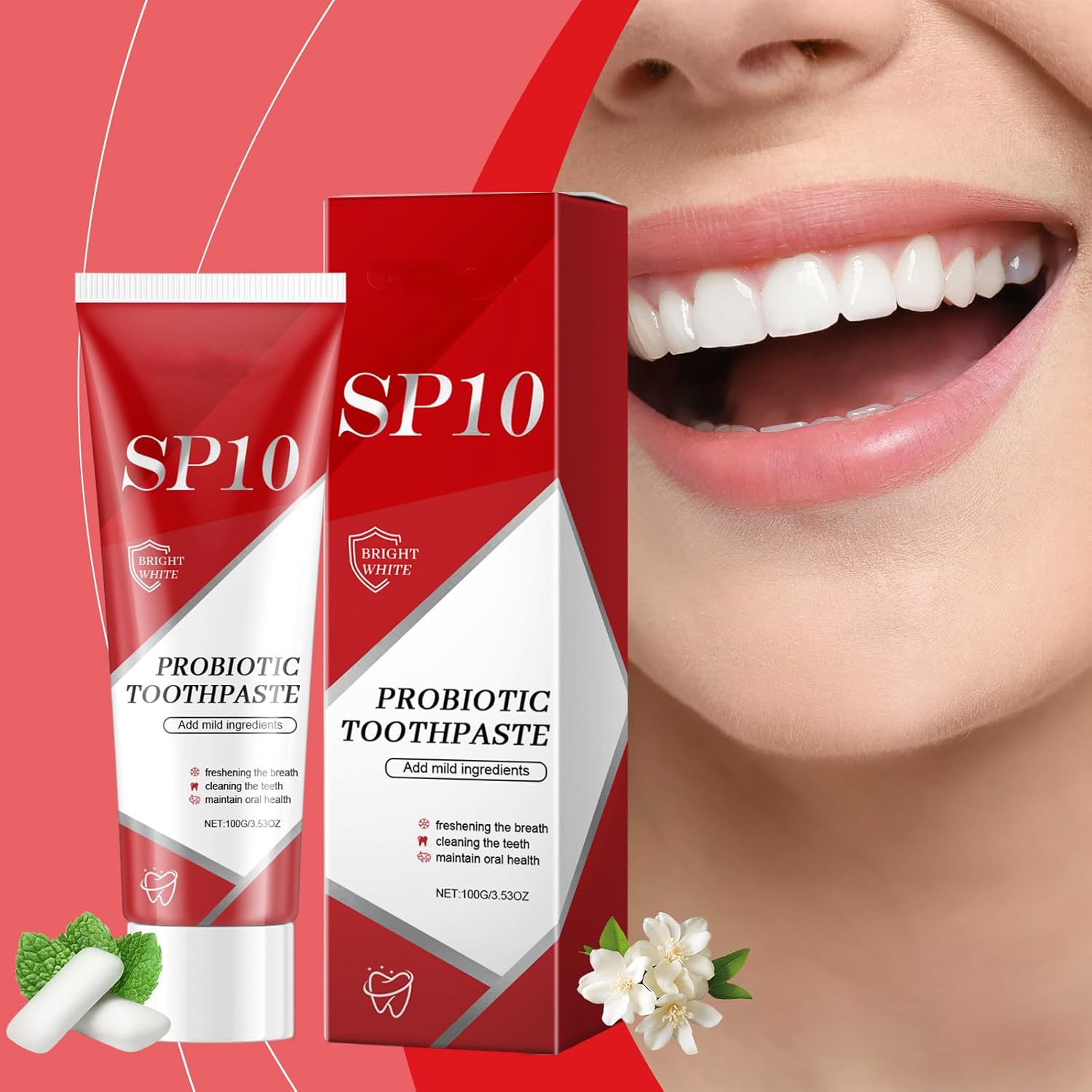 Sp10 Probiotic Toothpaste, Sp-10 Ultra Whitening Toothpaste, Sp 10 ...