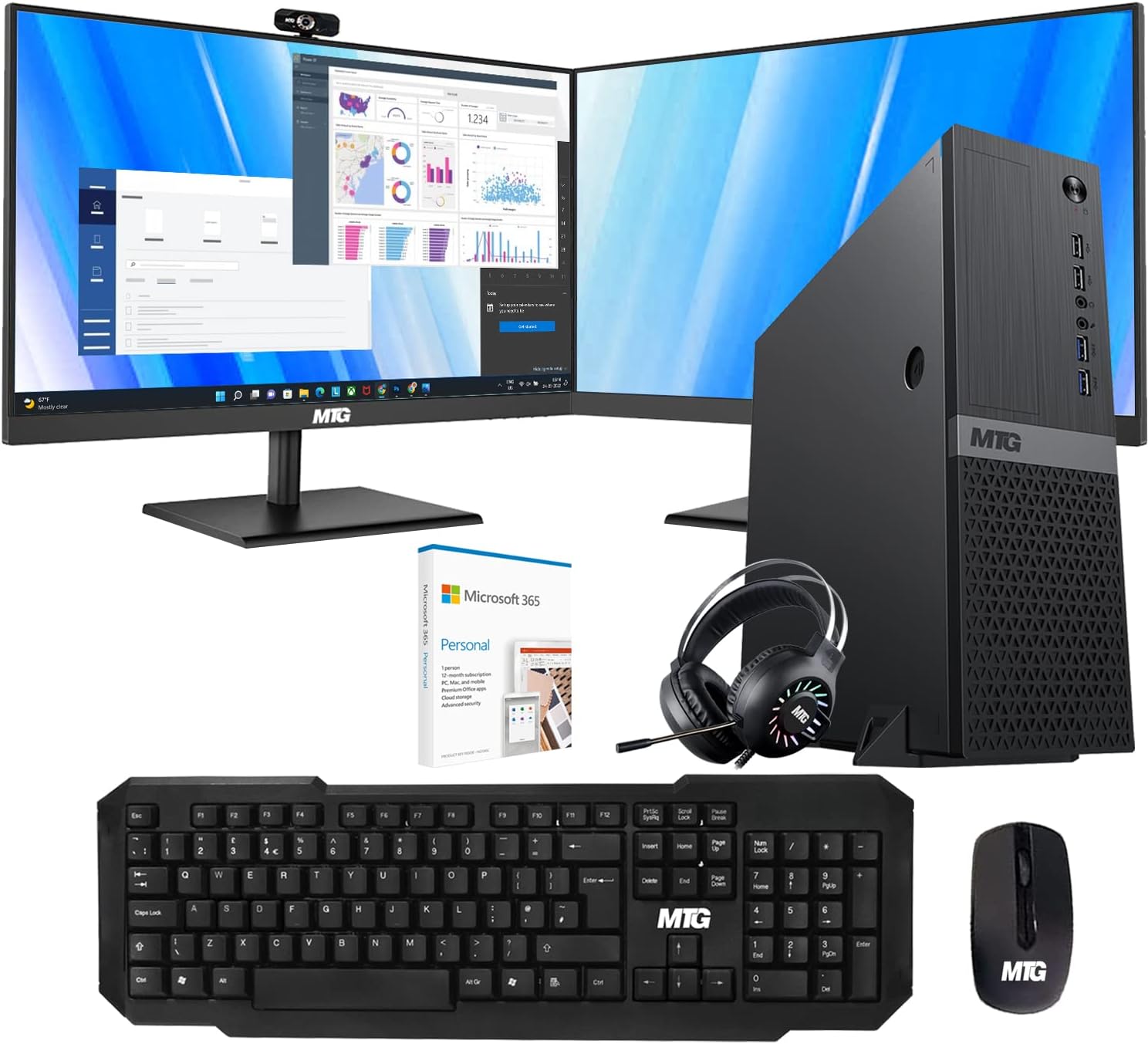 Amazon.com: MTG Aurora Business Computer Desktop PC- Intel Core i7 4th ...