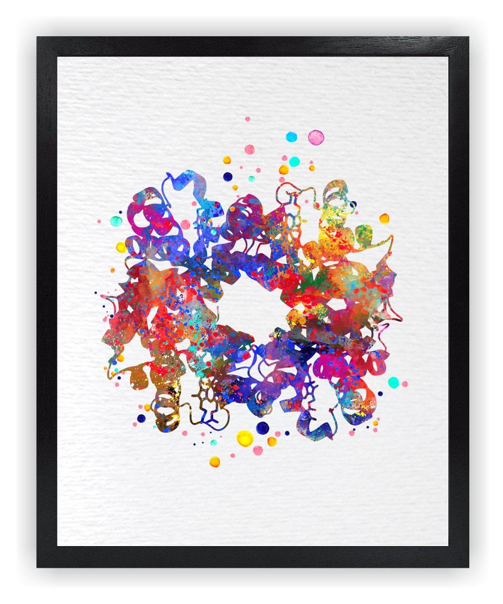Amazon.com: Dignovel Studios 8X10 Unframed Hemoglobin Red Blood Cell ...