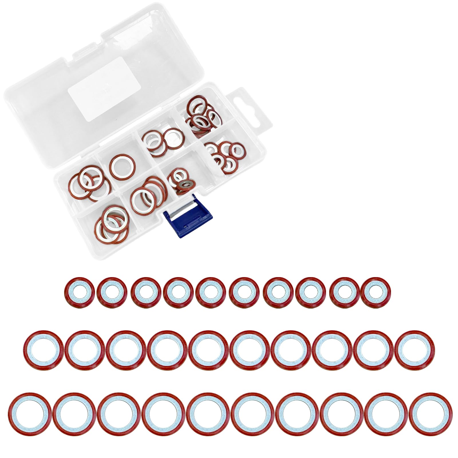 Car Air Conditioning Recharge 30 PCS Car A/C System Compressor Gasket ...