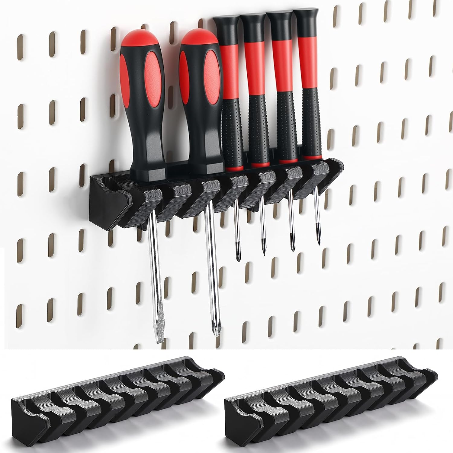 Amazon.com: Novabright 2 Pack Pegboard Screwdriver Holder Peg Board ...