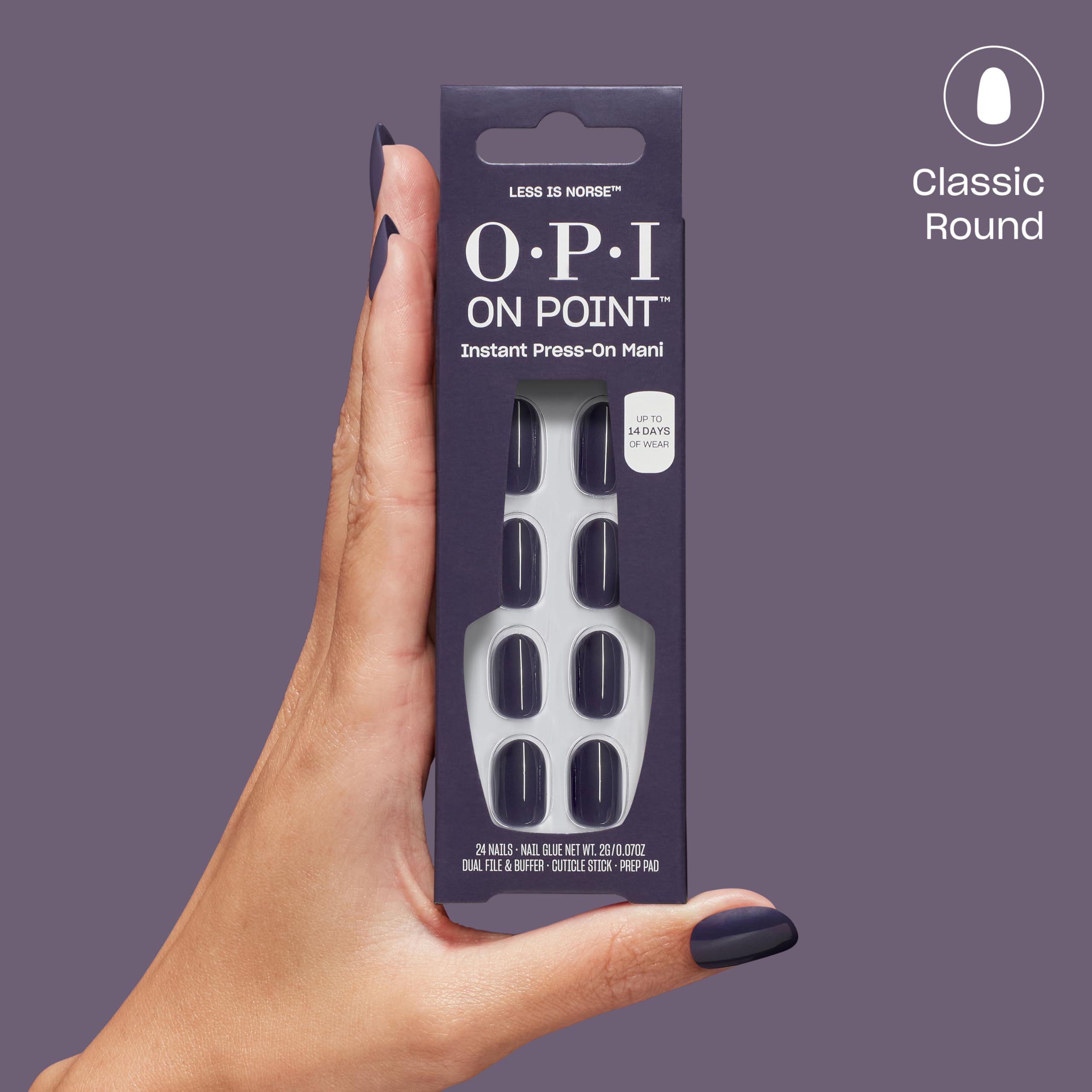 Snapklik.com : OPI On Point Less Is Norse Short Round Dark Deep Blue ...