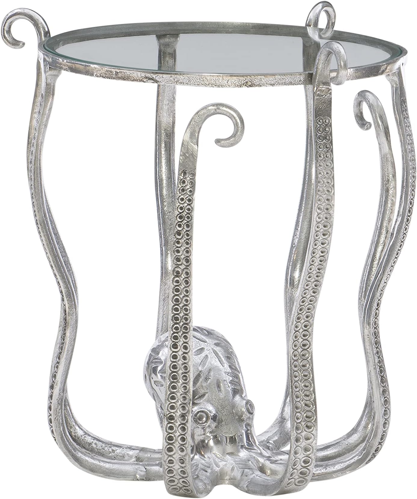 Amazon.com: SPI Aluminum Octopus and Seagrass End Table : Home & Kitchen