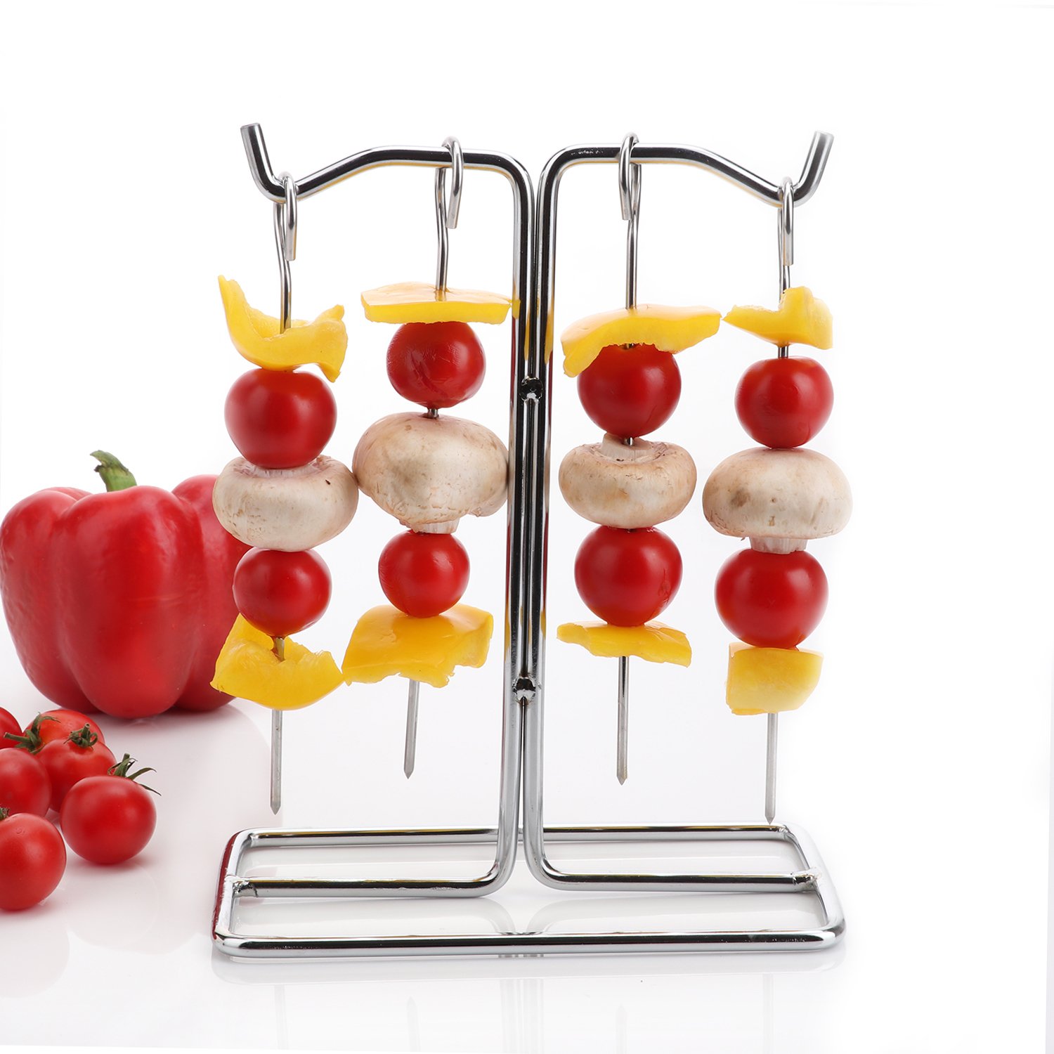 Buy Urban Snakers Barbeque Skewers Sticks Set of 4 with 1 Stainless ...