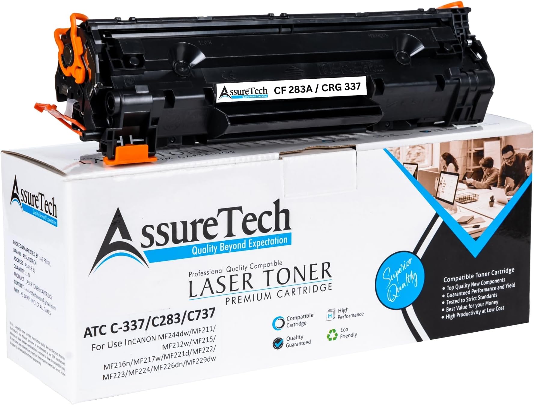 ANG 337 Toner Cartridge for Canon ImageClass MF244dw Single Color Ink ...