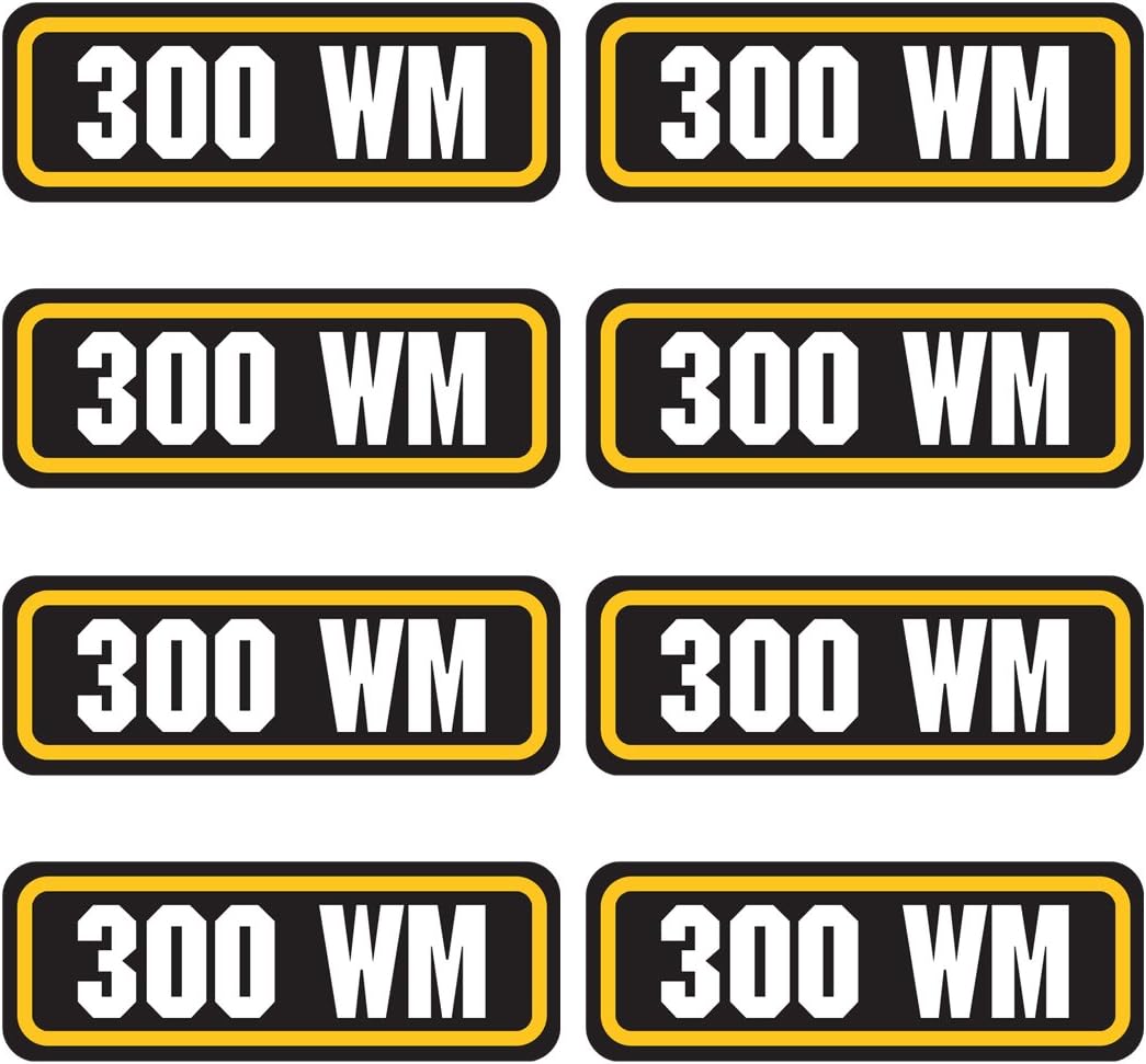 Amazon.com: 300 WM Ammo Sticker (3"x1.06",8 Pack) Vinyl Sticker for ...