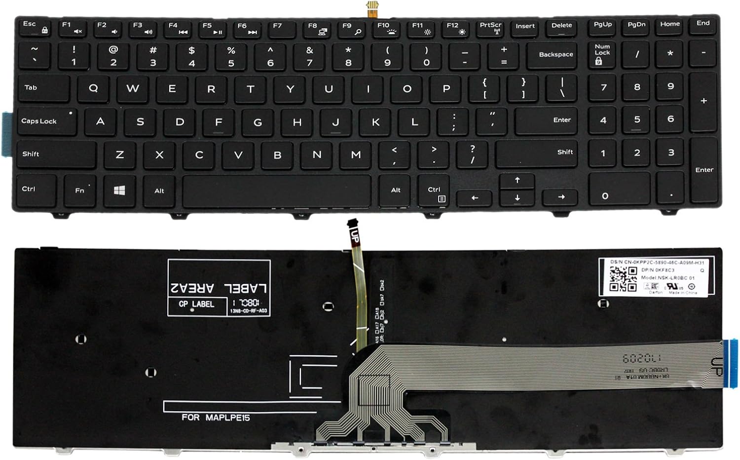 Amazon.com: GinTai Keyboard Replacement for Dell Inspiron 15 5000 ...