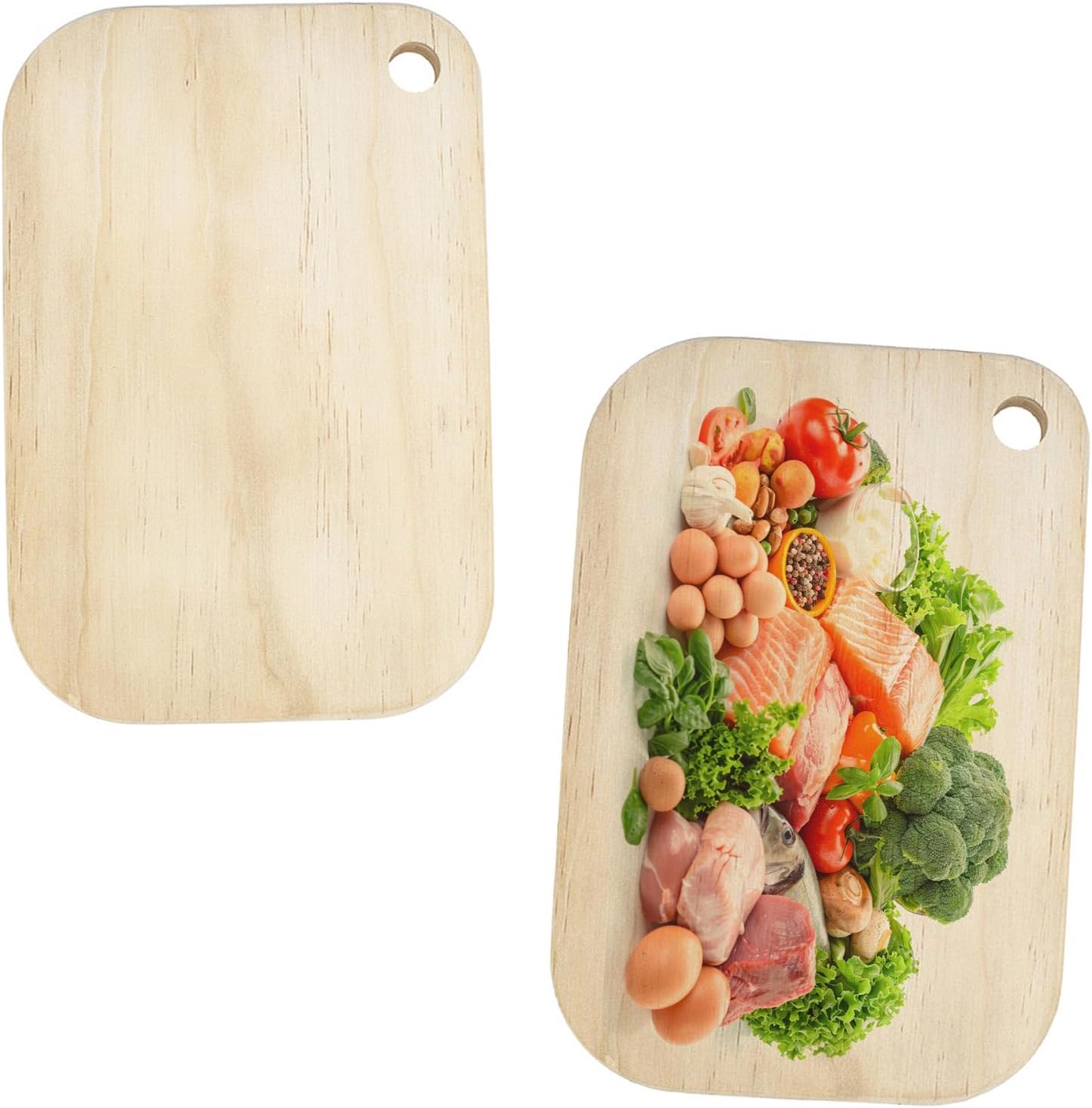 Amazon.com: FOKOCALI 20 Pack Wooden Cutting Board 11.5in x 7.7in ...