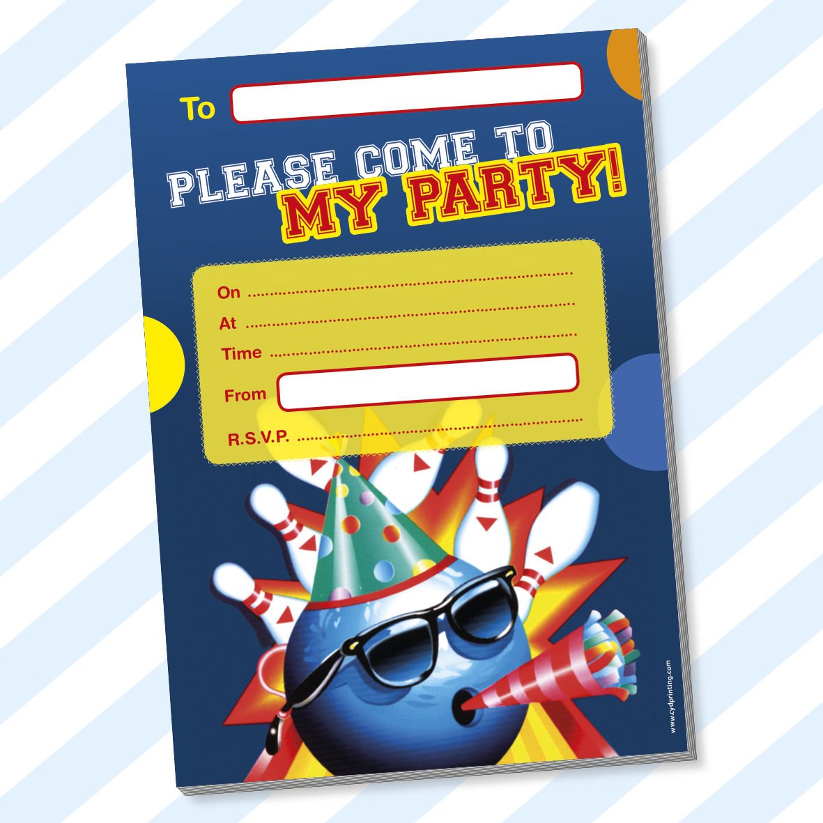 Childrens Kids Birthday Party Invitations Invites Pack Pads Blank Boys ...