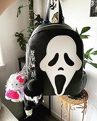 Amazon.com | Glow in the Dark Ghost Face Horror Movie Character Black ...