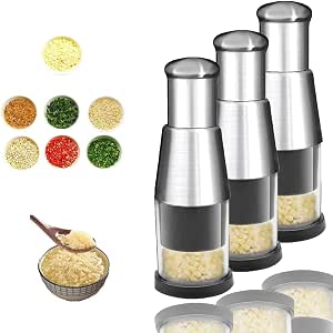 Amazon.com: 3 PCS 2025 Upgraded Stainless Steel Compact Mini Dicer Food ...