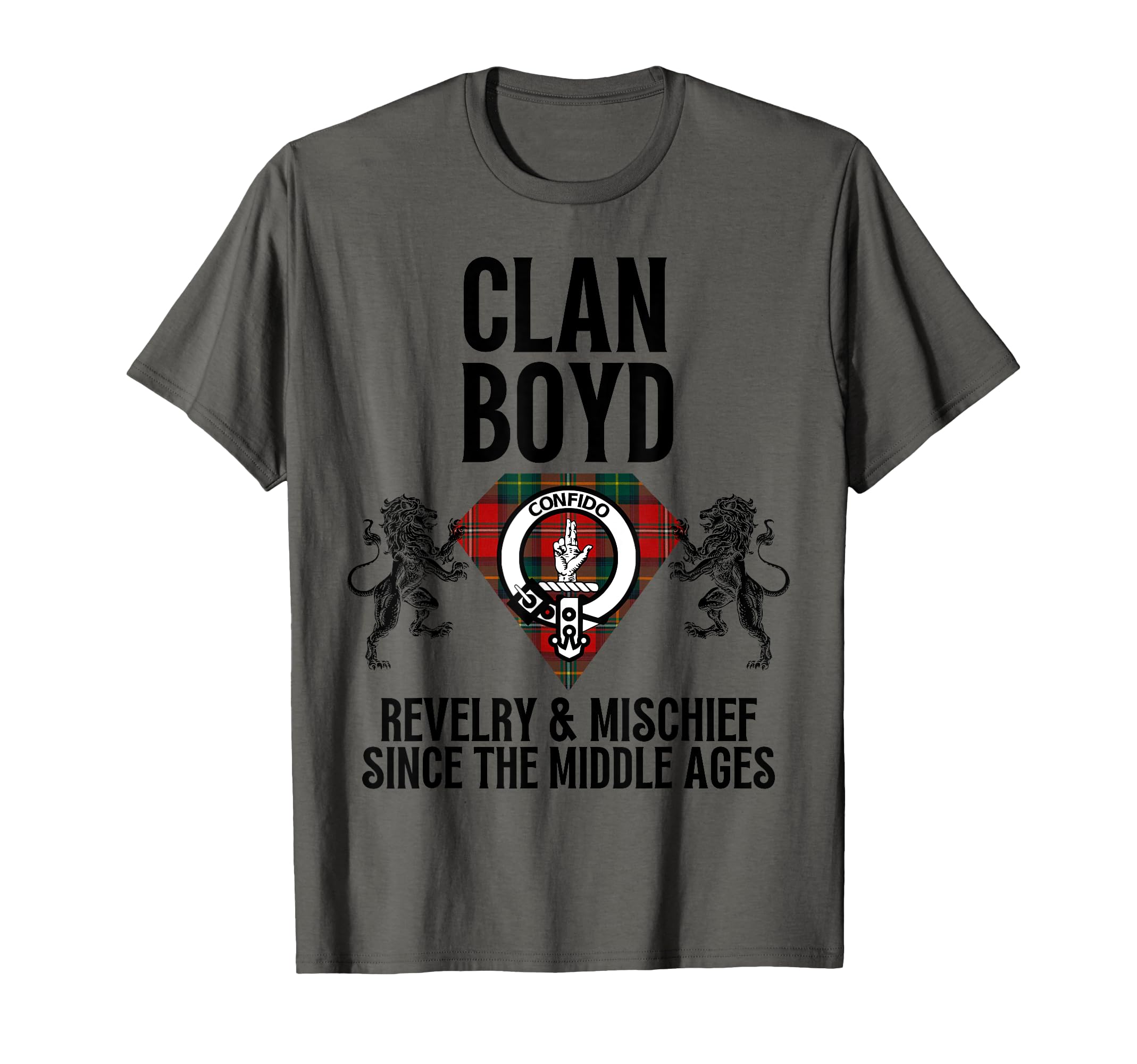 Amazon.com: Boyd Clan Scottish Name Coat Of Arms Tartan Family Party T ...