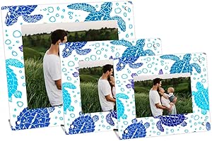 Amazon.com - Budxapjw Painted Turtle 4x6 Acrylic Picture Frames Animal ...