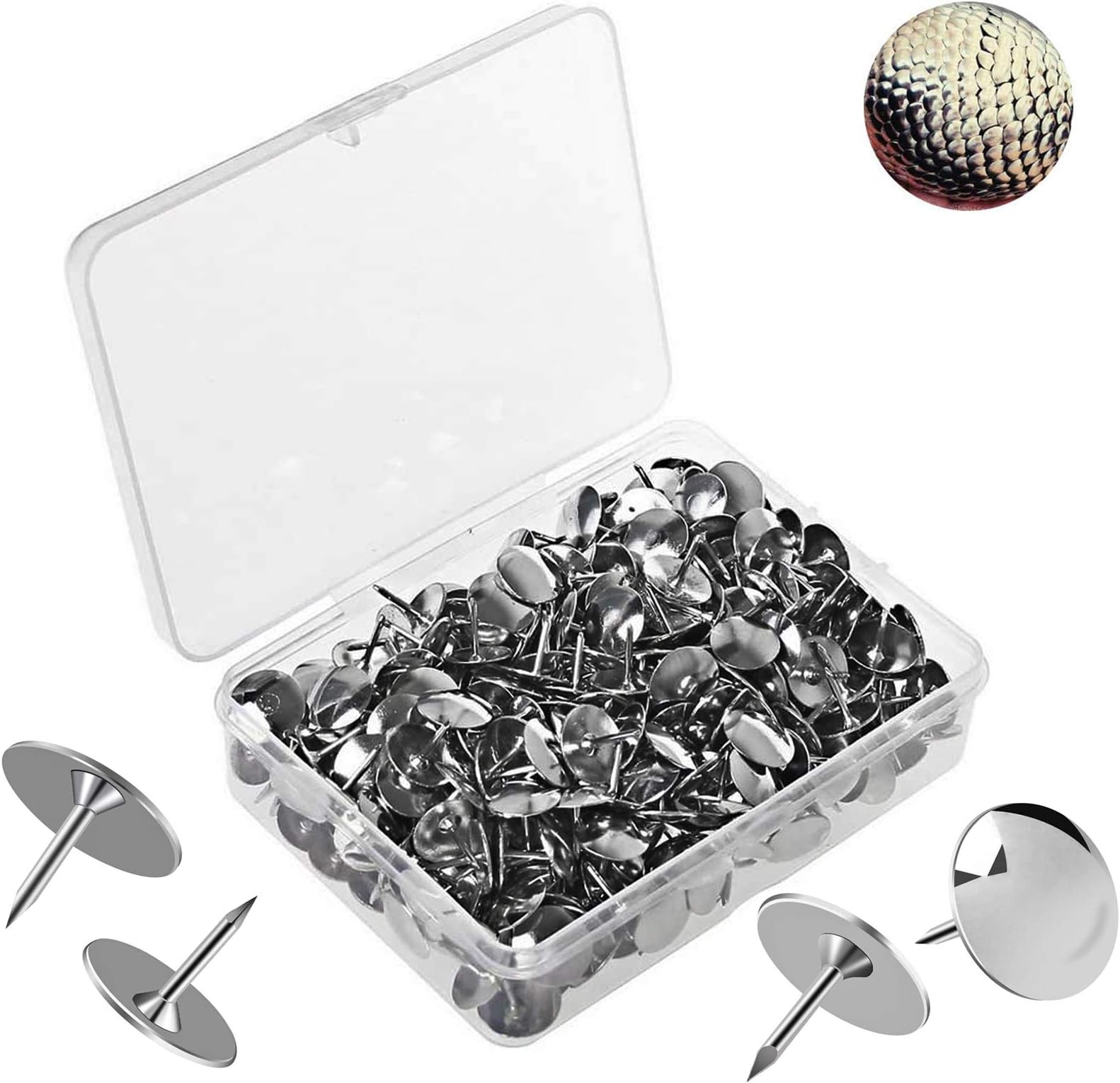 DEEINN punaises Transparentes, 120 Pièces Punaise Transparente, 16 mm ...