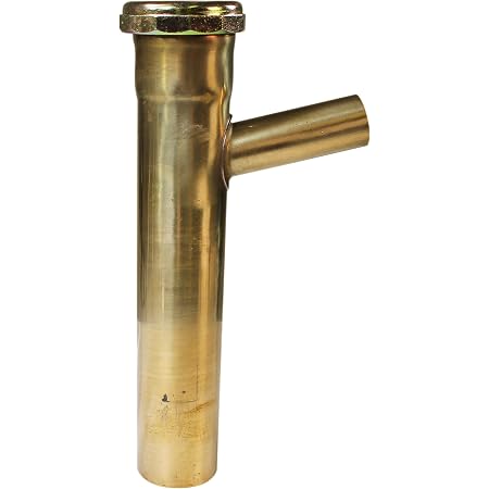 Westbrass Slip-Joint Wye with 7/8 in. Branch Unfinished Brass 1-1/2 x 1 ...