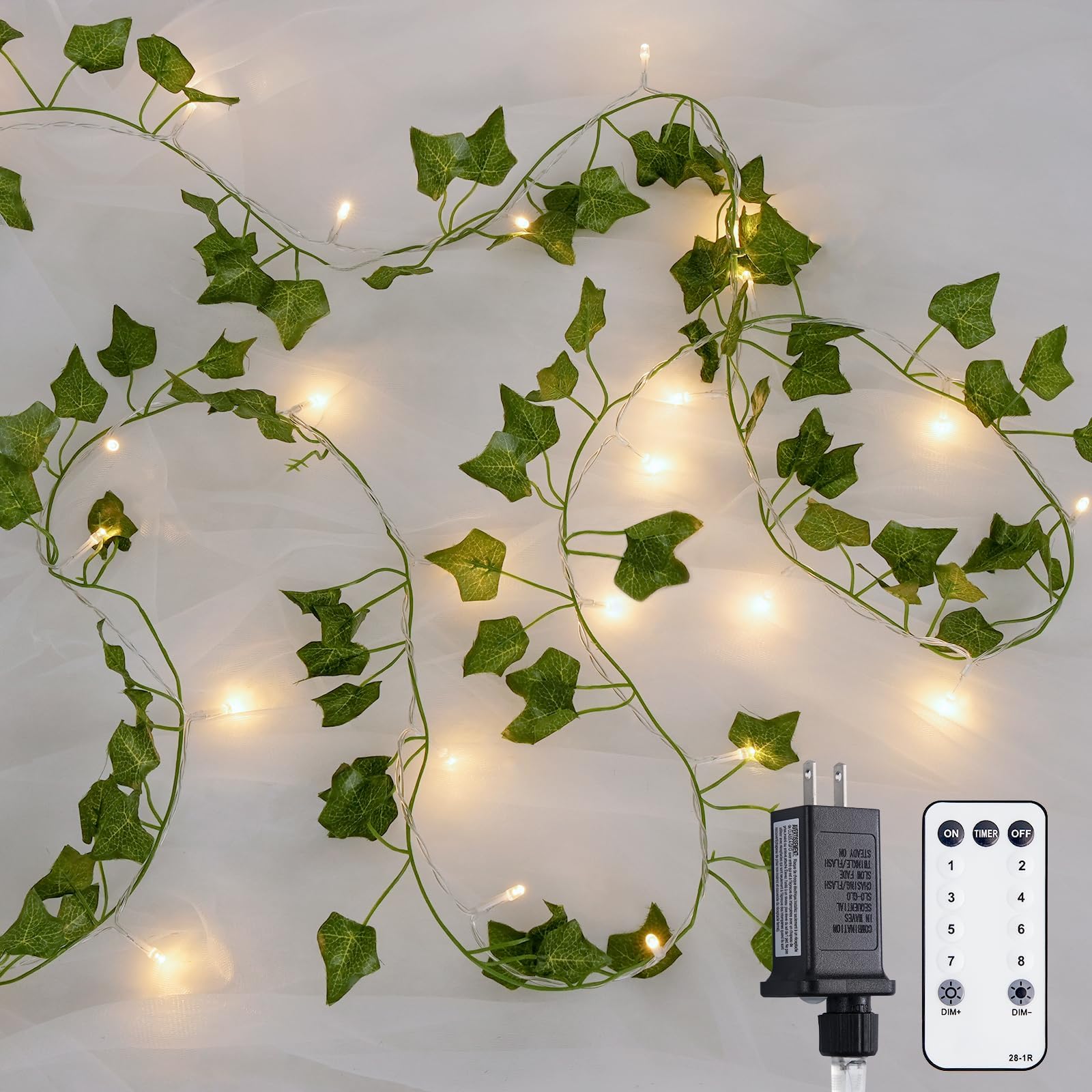 Amazon.com: Minetom 2 Pack 6 Ft. Ivy String Lights - Battery Operated ...