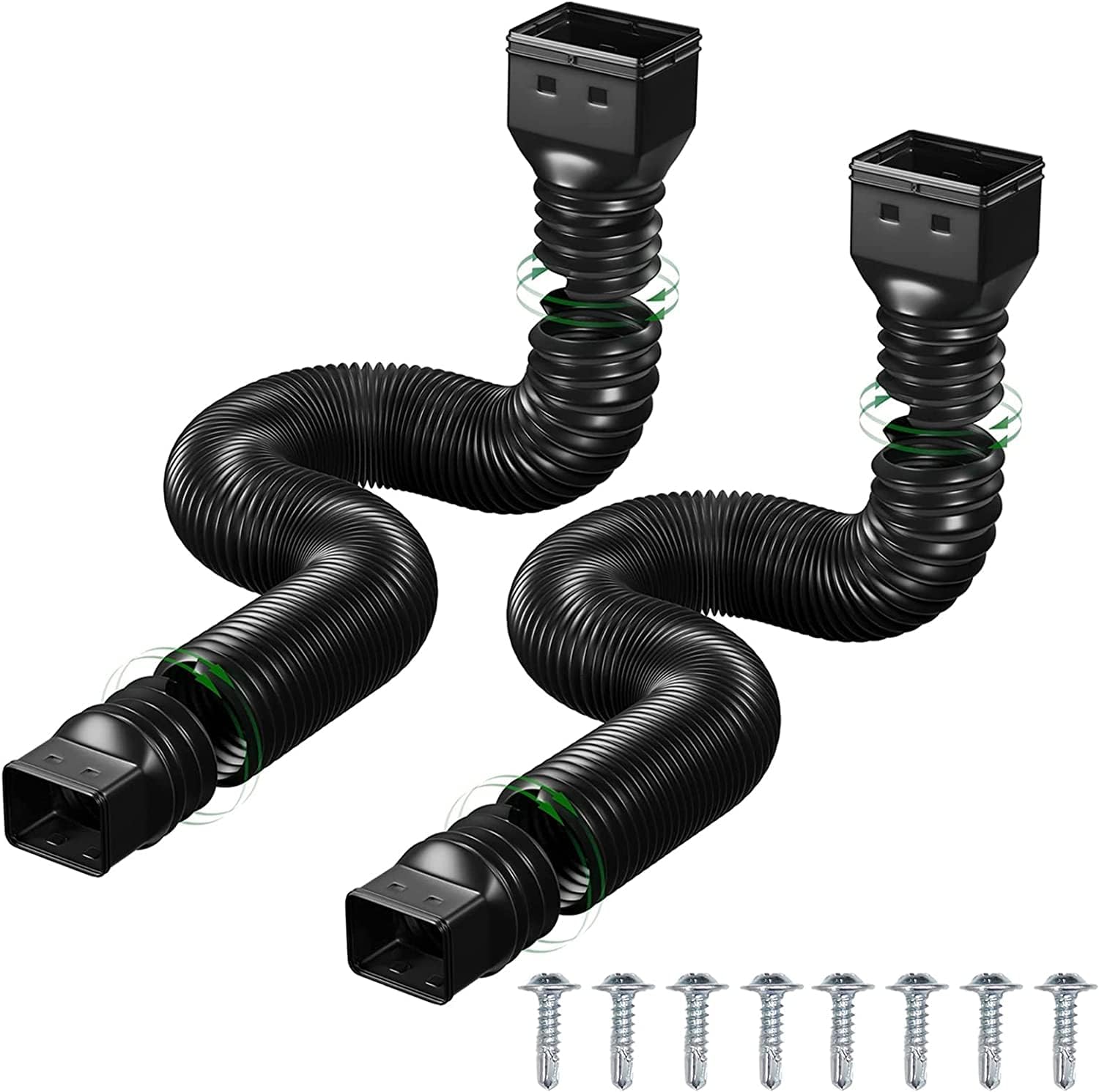 Amazon.com : Riemex Rain Gutter Downspout Extensions Downspout Extender ...