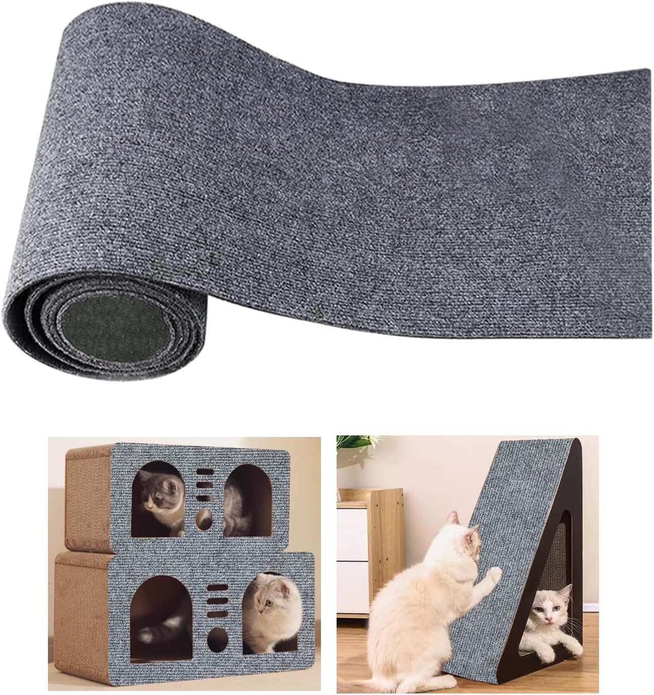 200 cm x 40 cm Self-Adhesive Scratching Mat, DIY Scratching Board ...