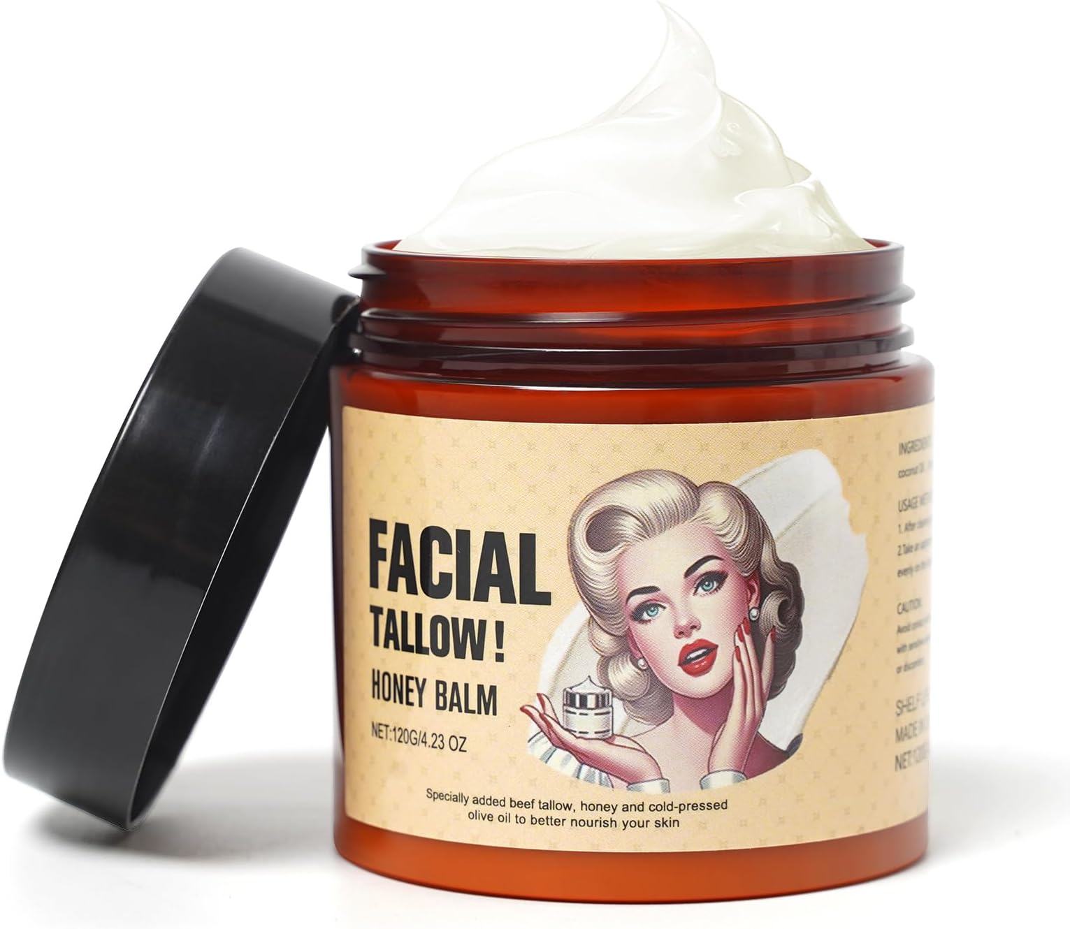 Amazon.com: A/D Infinity Beef Tallow for Skin - Facial Tallow Honey ...