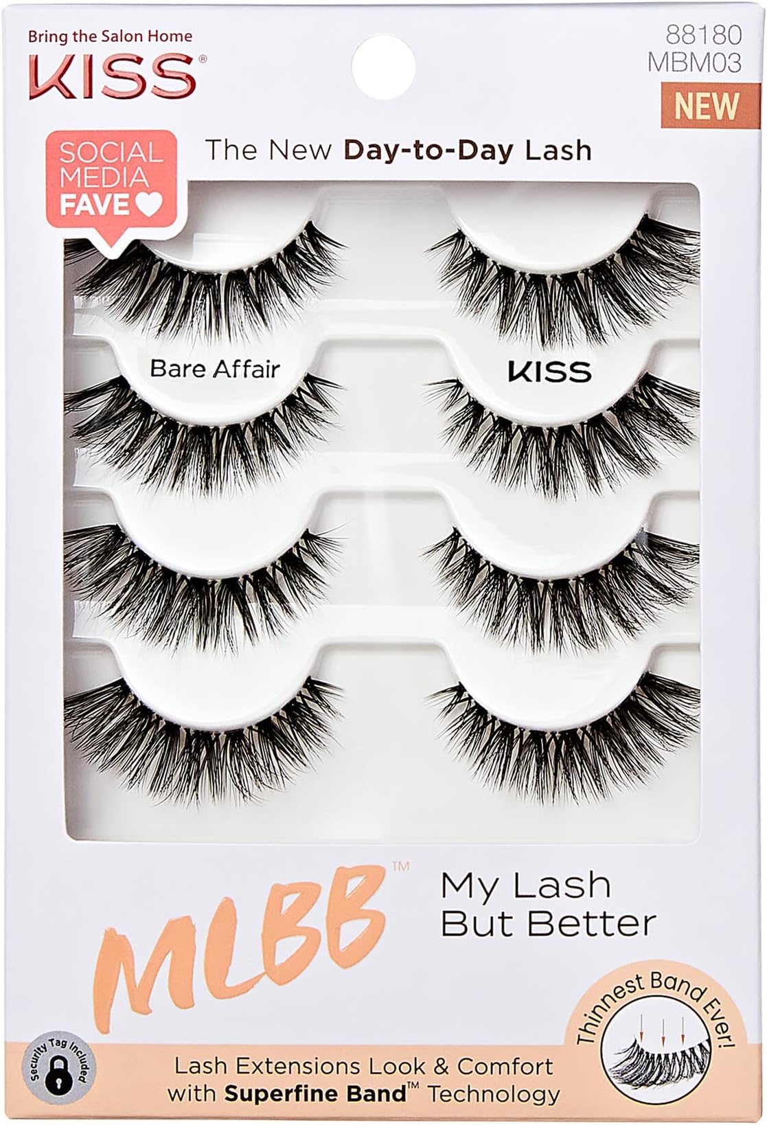 Amazon.com: Kiss I Envy Trio Short 30 Trio Lashes (3 Pack) : Beauty ...