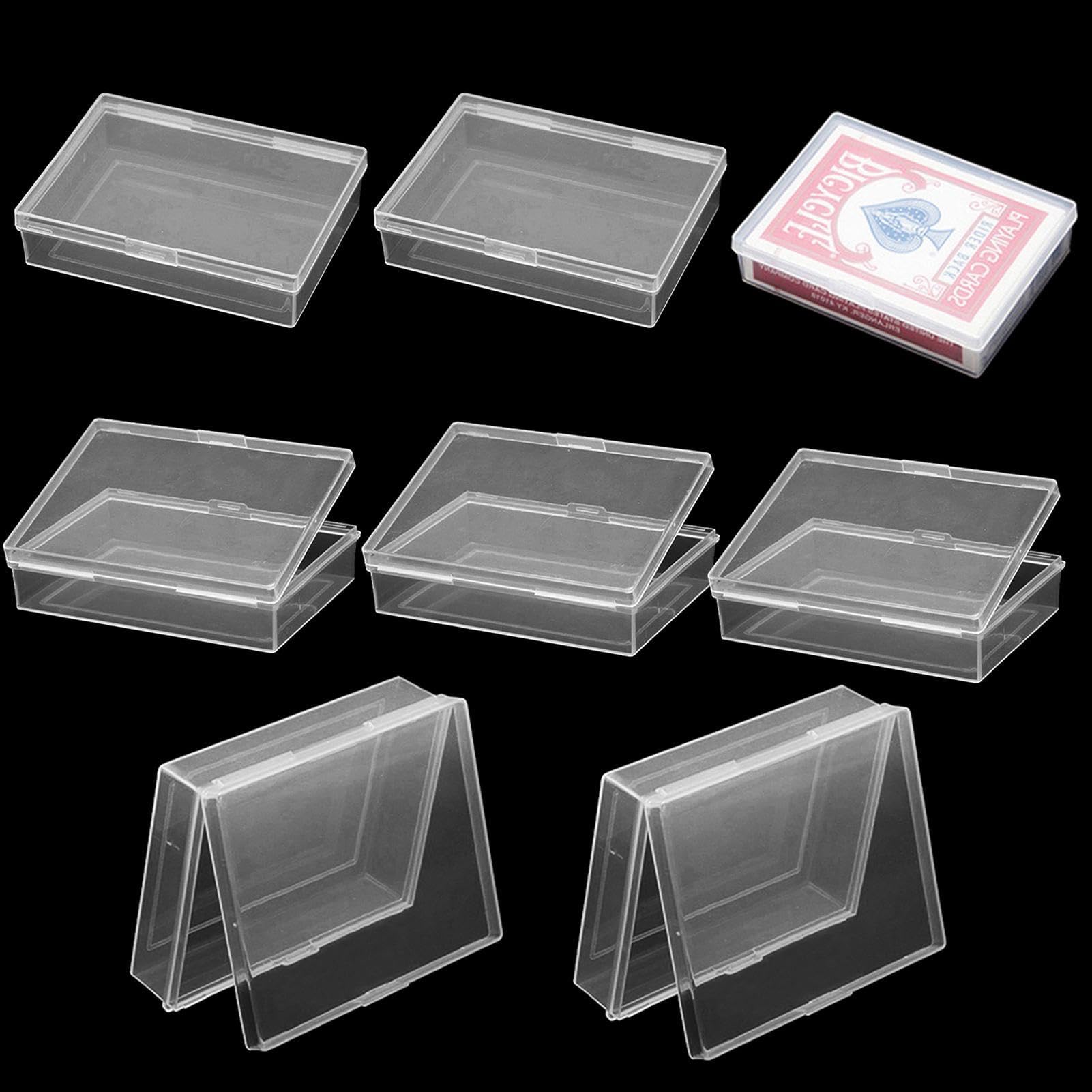 DARENYI 8Pcs Playing Card Box Small Plastic Storage Box Trading Card ...