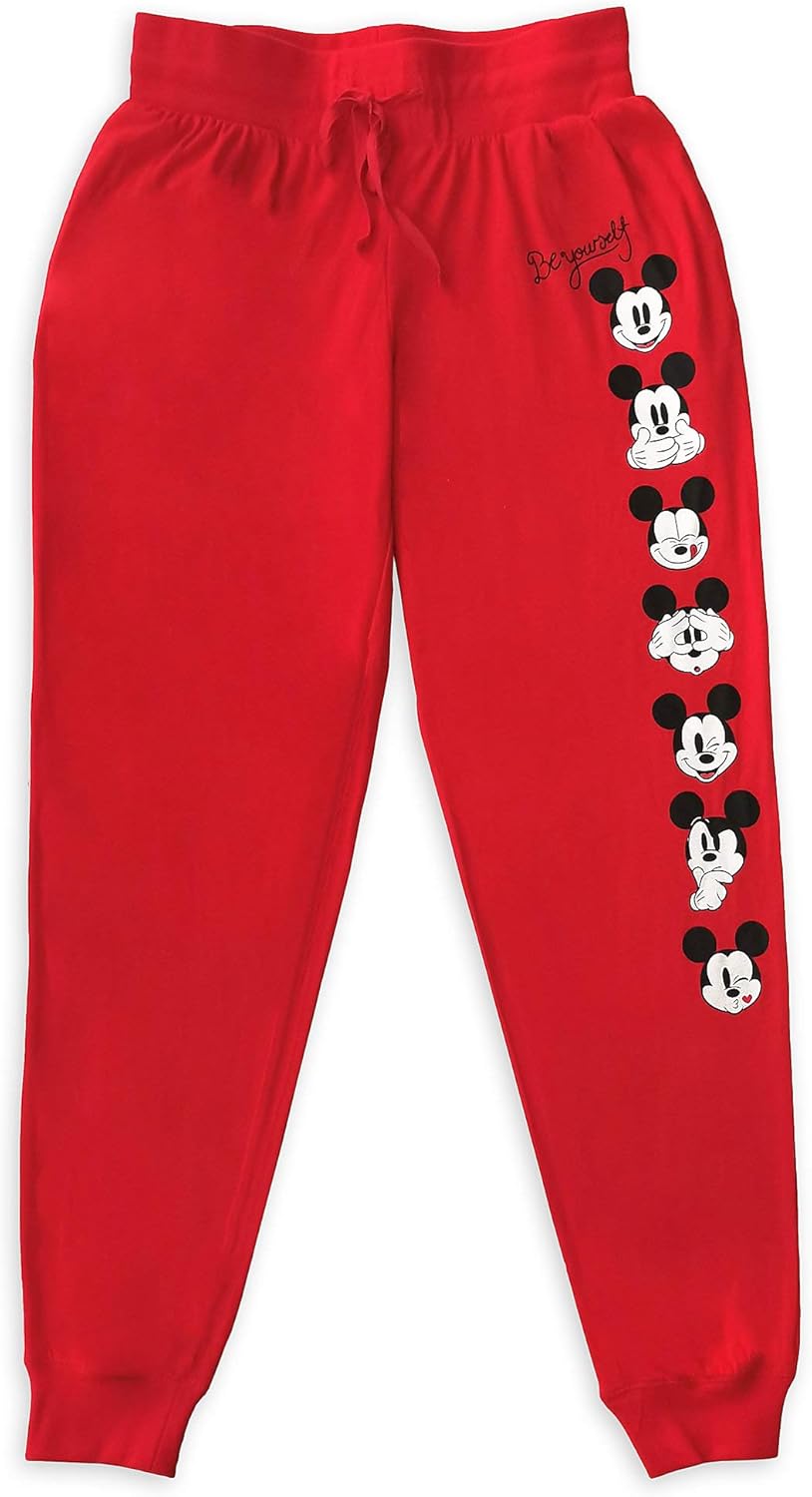Amazon.com: Disney Pantalones de descanso de Mickey Mouse para mujer ...